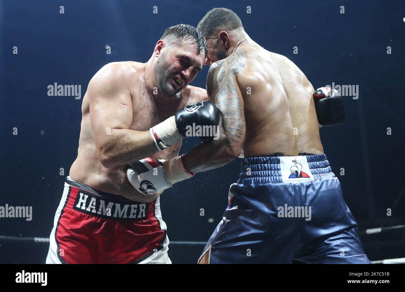 ©Laurent Lairys/MAXPPP - Tony Yoka of French and Christian Hammer of ...