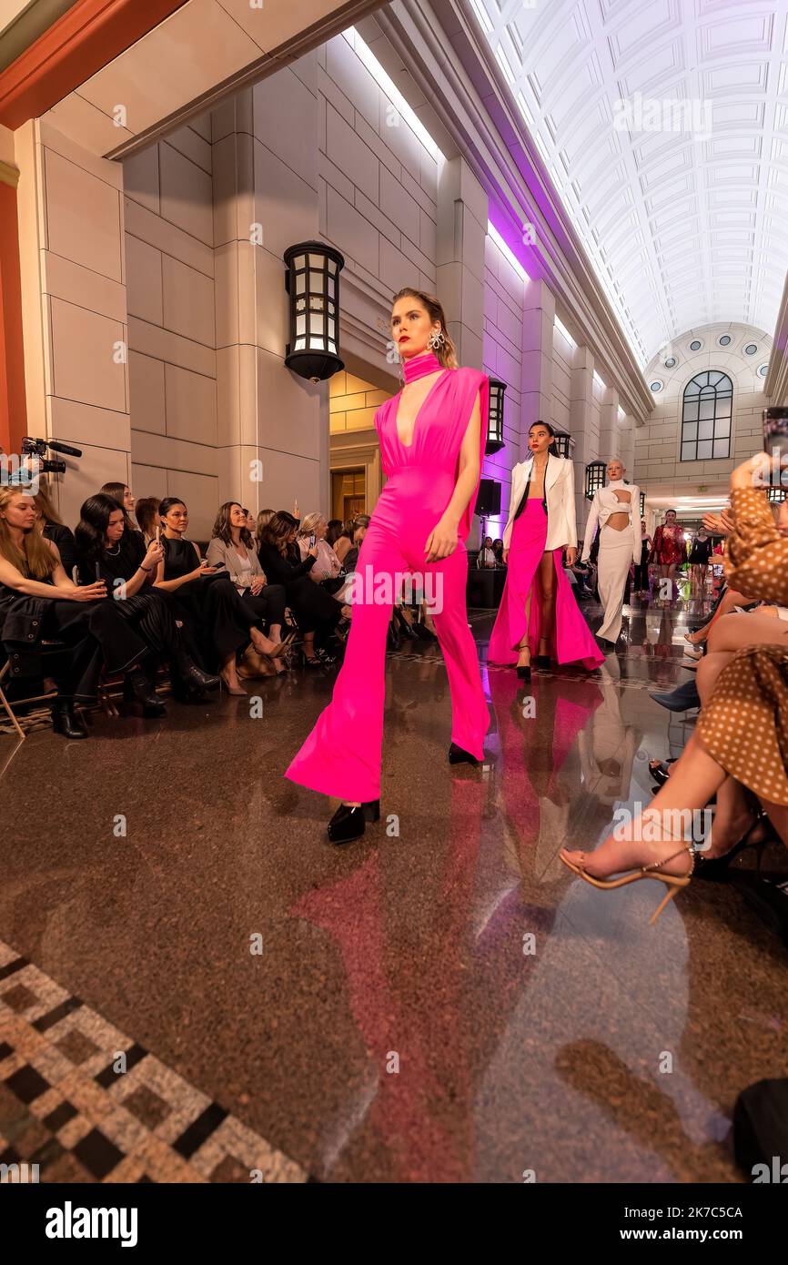 Melbourne, Australia, 16 October, 2022. Models walk the runway at the ...