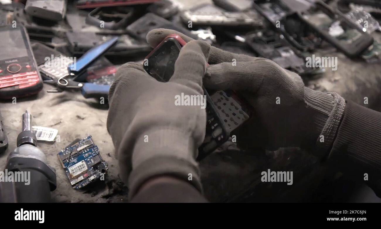 SCRAP, discarded mobile phones, 2022. © First Run Features / Courtesy ...