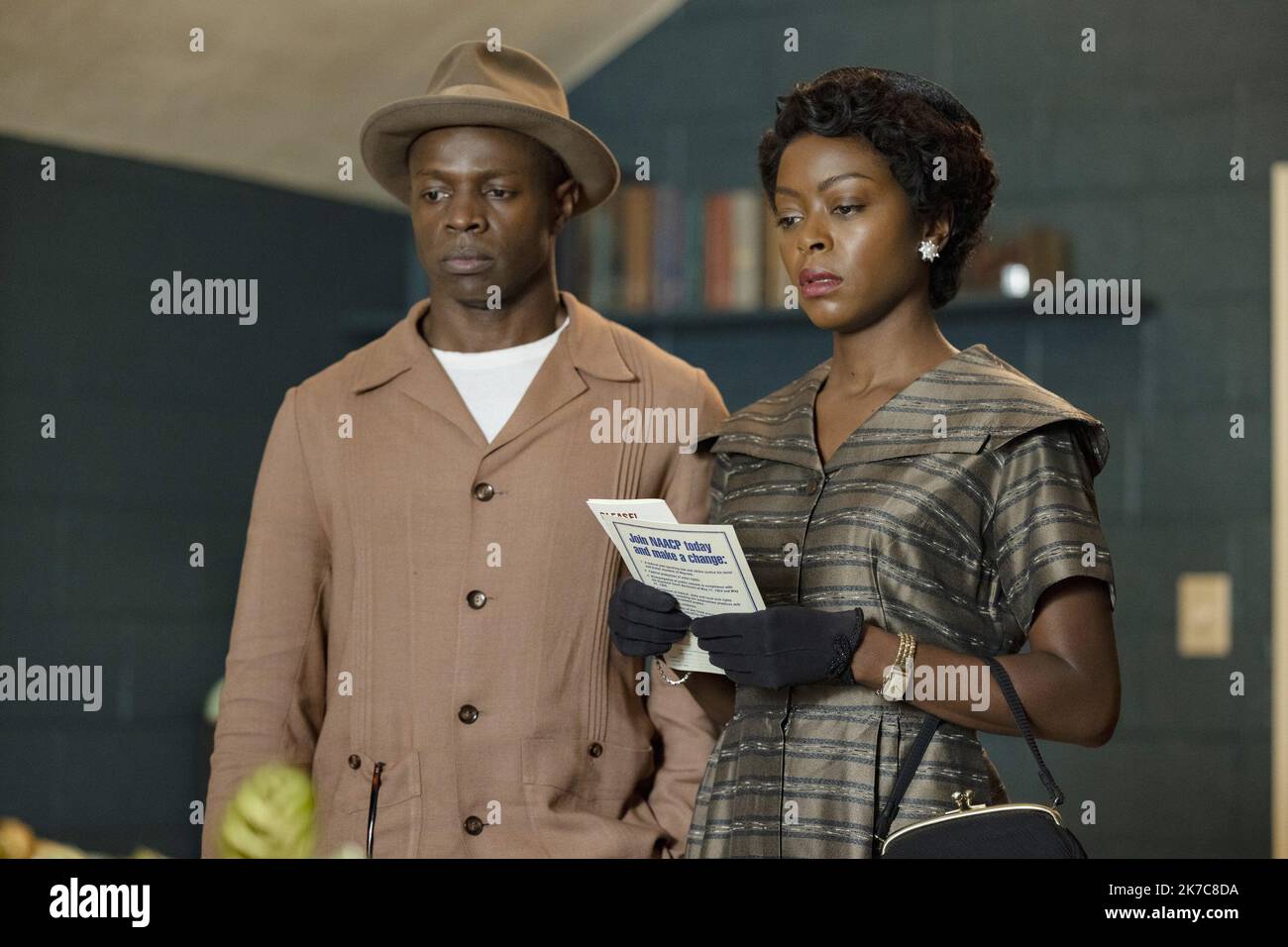 TILL, from left: Jalyn Hall as Emmett Till, Danielle Deadwyler as Mamie ...