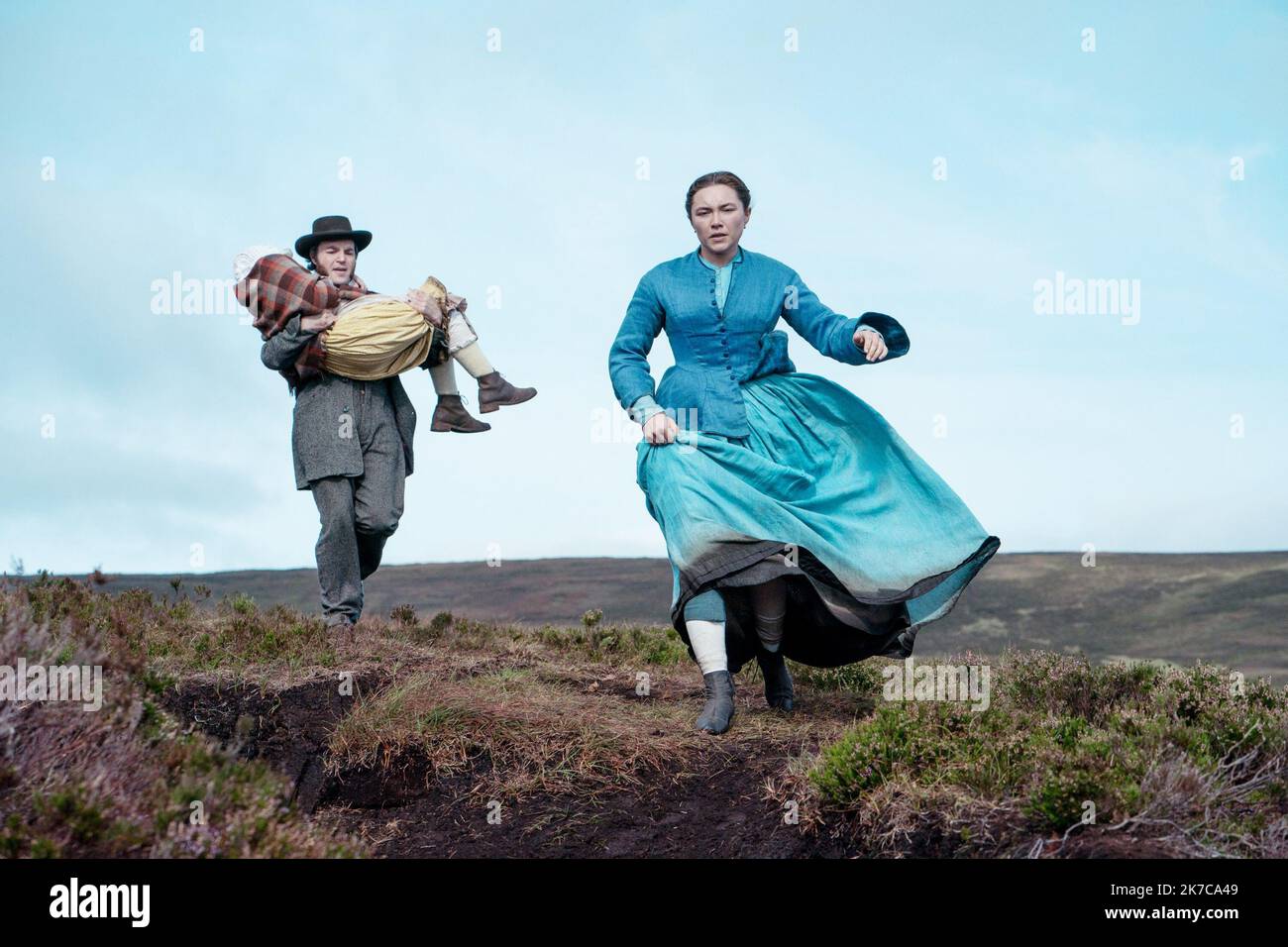 THE WONDER, from left: Kila Lord Cassidy, Tom Burke, Florence Pugh ...