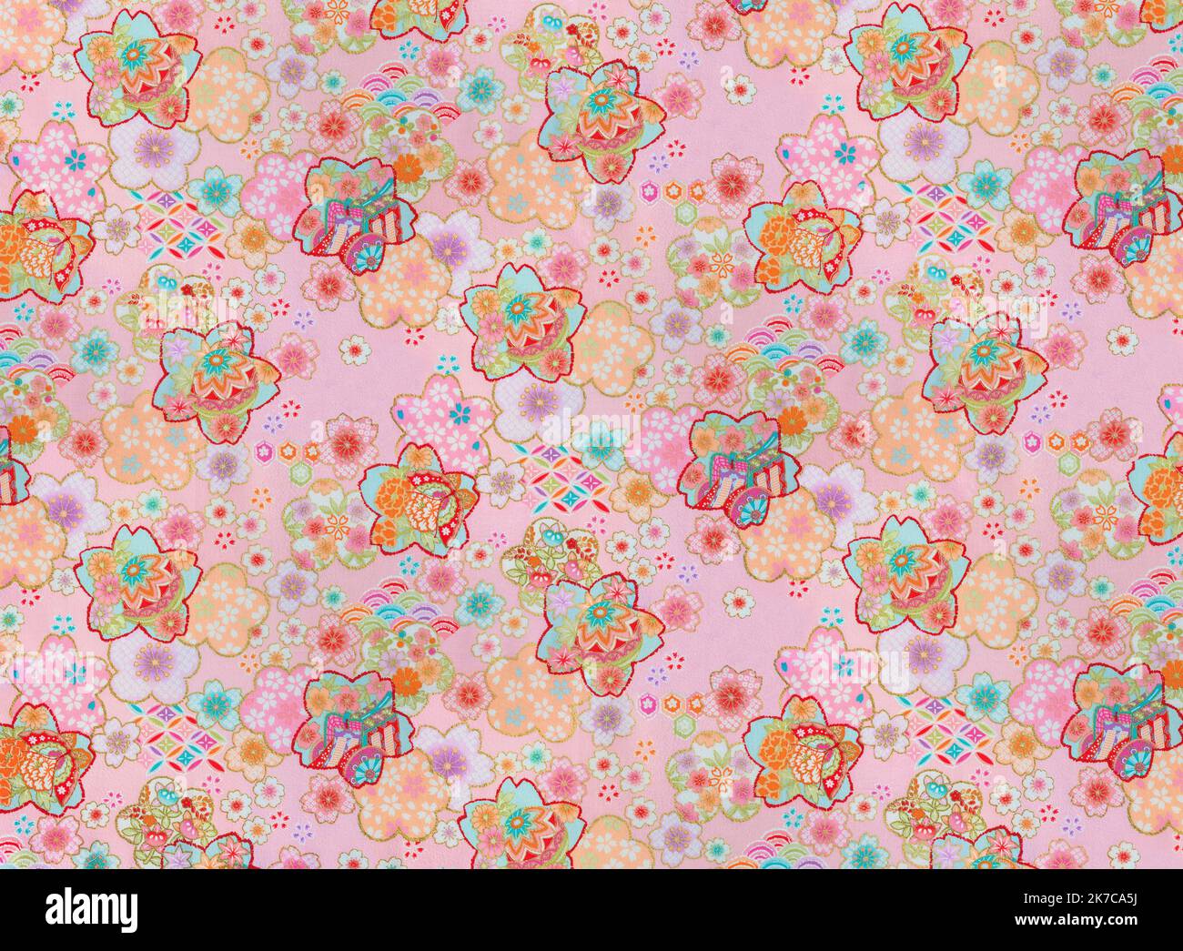 Photograph of a traditional Japanese furoshiki cloth made in cotton ...