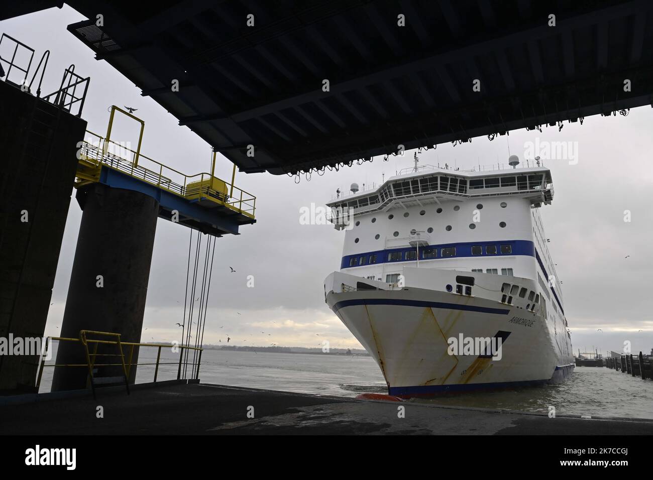 ©PHOTOPQR/OUEST FRANCE/Thomas Bregardis ; Ouistreham ; 02/01/2021 ...