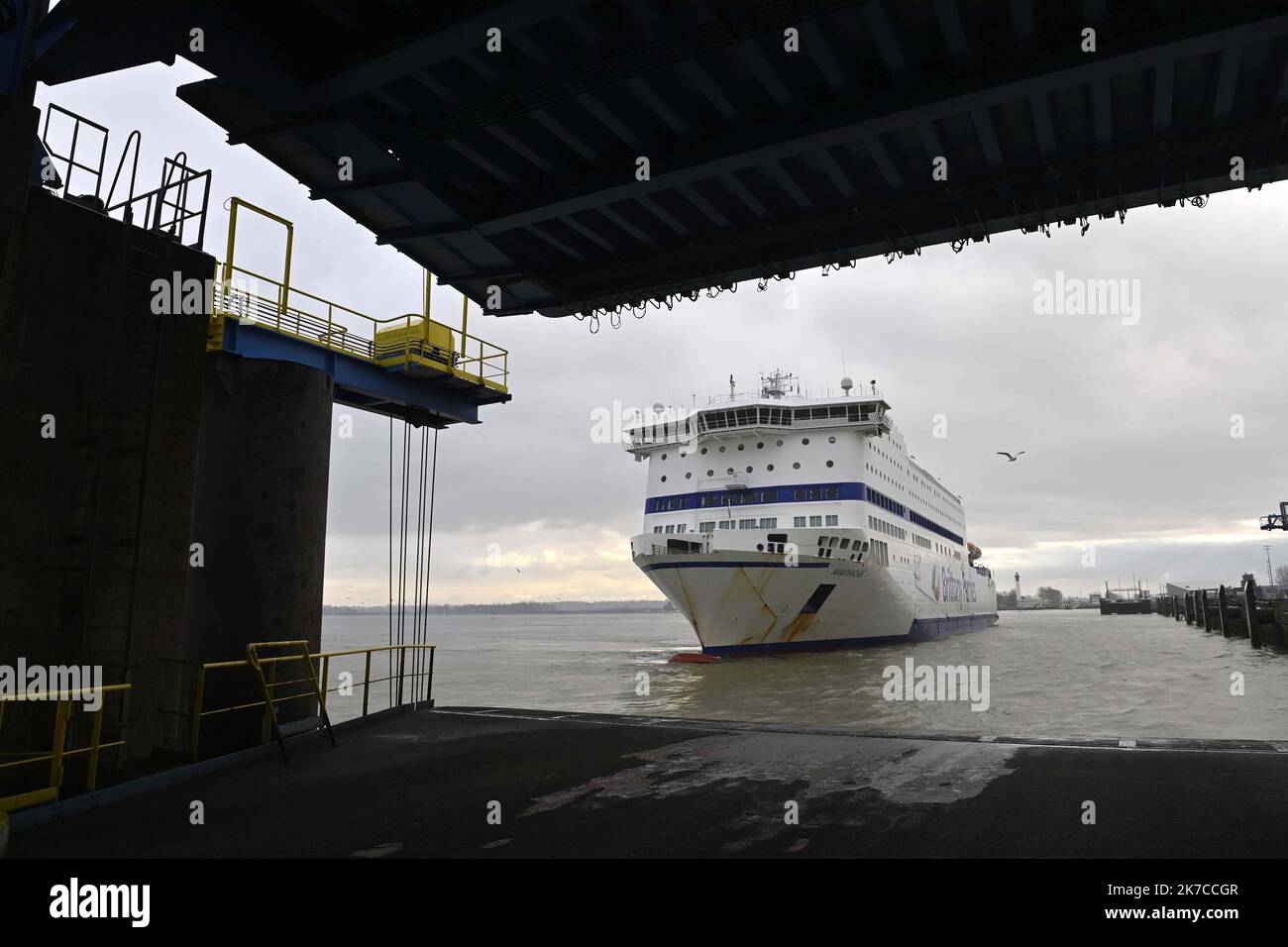 ©PHOTOPQR/OUEST FRANCE/Thomas Bregardis ; Ouistreham ; 02/01/2021 ...