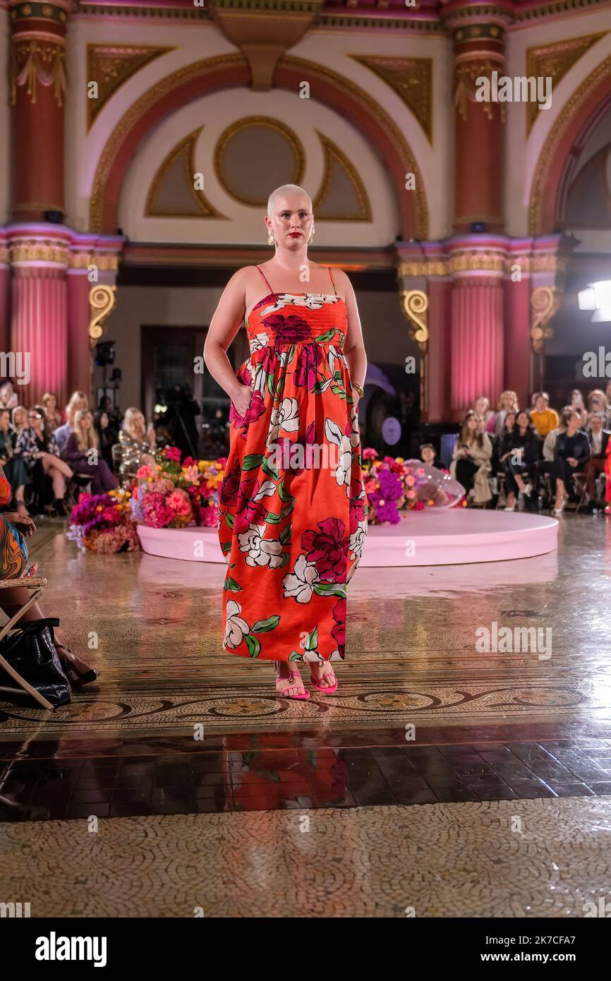 Melbourne, Australia, 16 October, 2022. A model wearing an outfit by ...