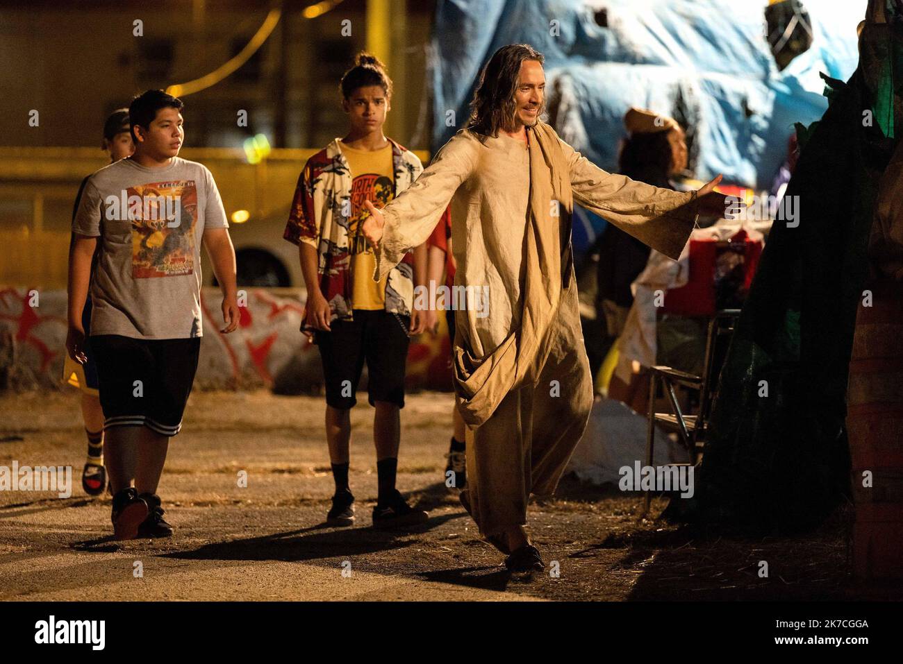 RESERVATION DOGS, from left: Lane Factor, D'Pharaoh Woon-A-Tai, Brandon ...