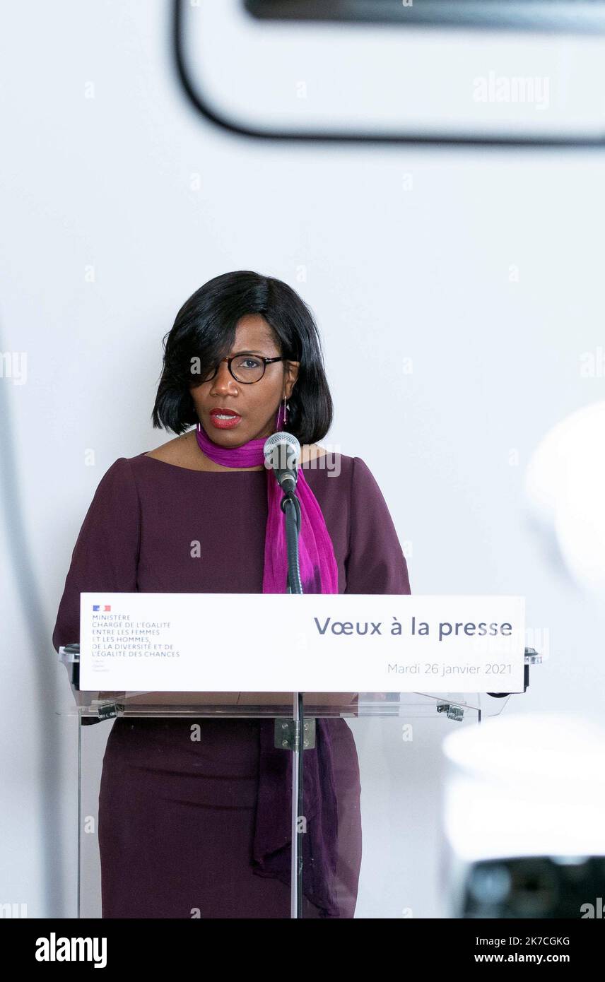 @ Pool/ Jacques Witt/maxppp, france, paris, 2021/01/26 Elisabeth Moreno ...