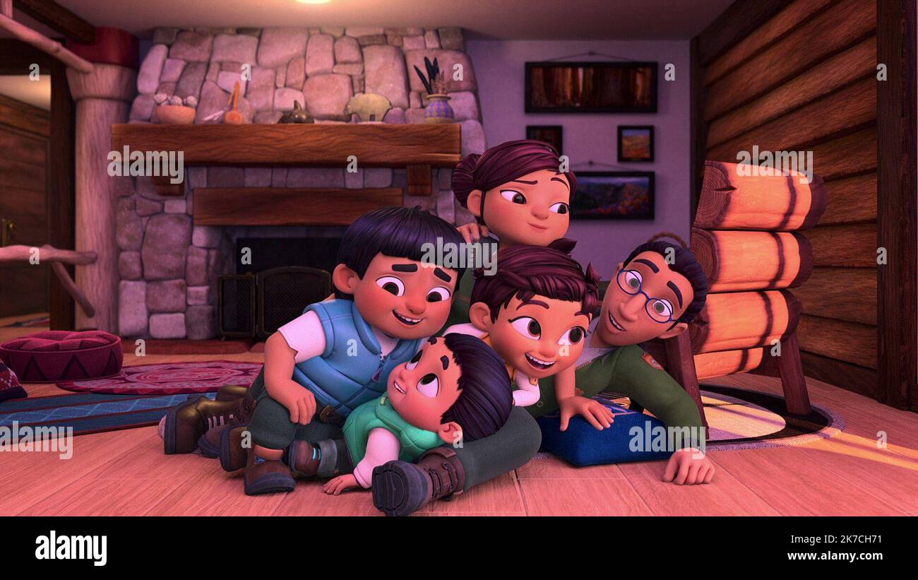 SPIRIT RANGERS, from left: Kodi Skycedar (voice: Wacinyeya Iwasaka ...