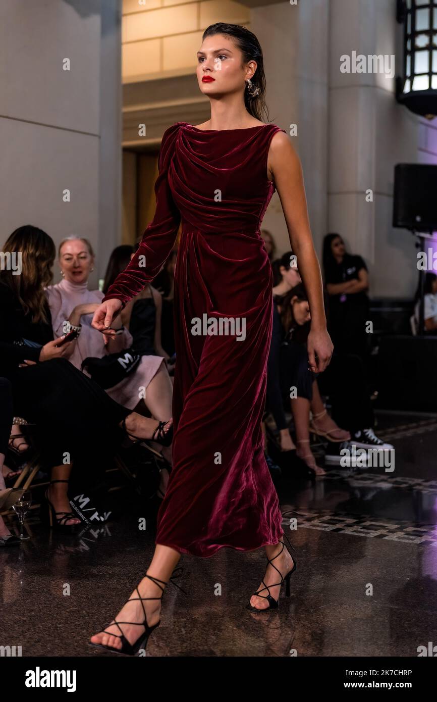 Melbourne, Australia, 16 October, 2022. A model wearing an outfit by ...