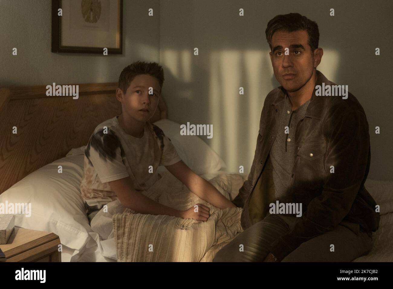 THE WATCHER, from left: Luke David Blumm as Carter Brannock, Bobby ...