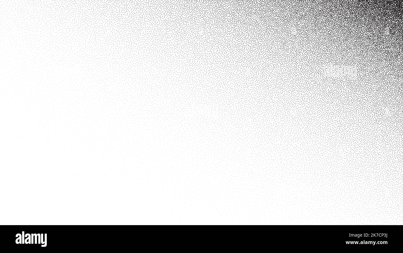 Grain stippled gradient. Faded stochastic dotwork texture. Random ...