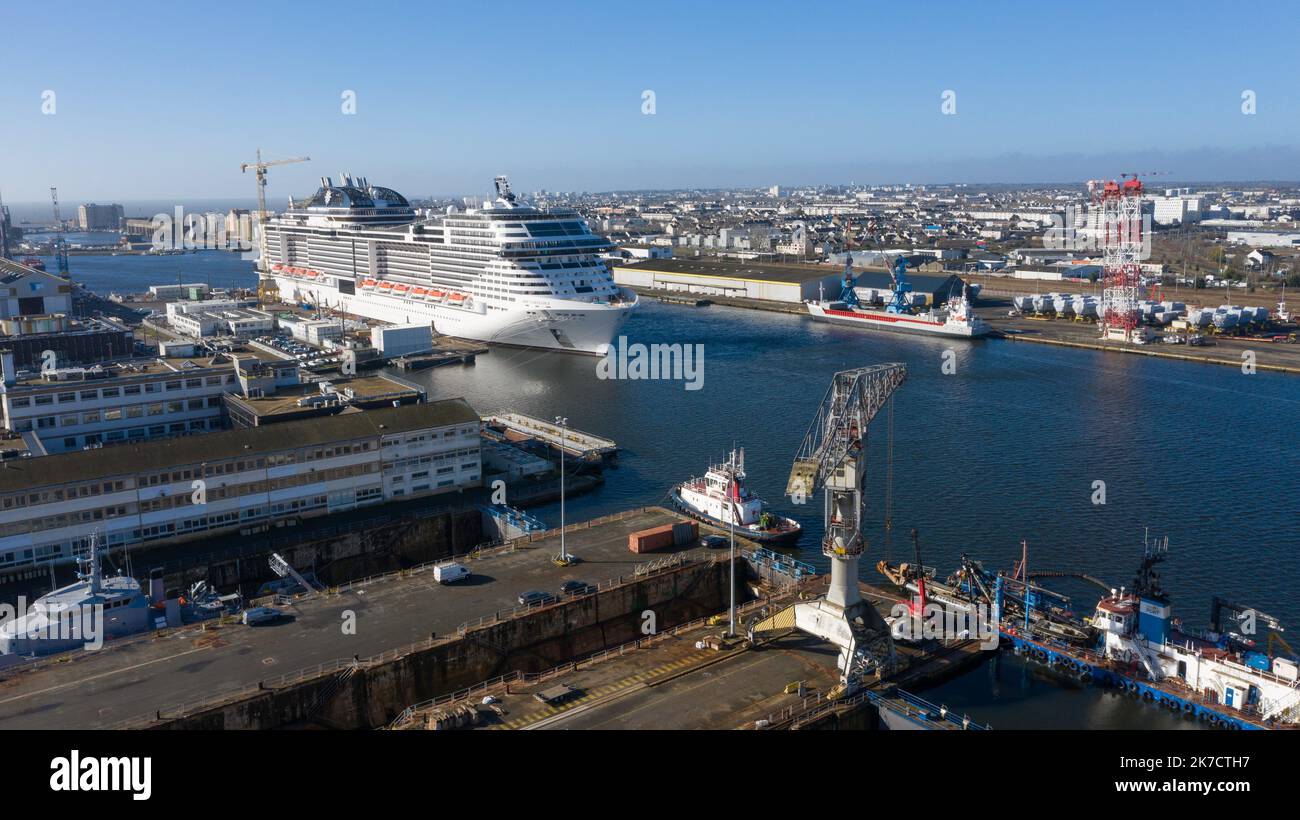 ©PHOTOPQR/OUEST FRANCE/Franck Dubray ; Saint Nazaire ; 23/02/2021 ; Le ...