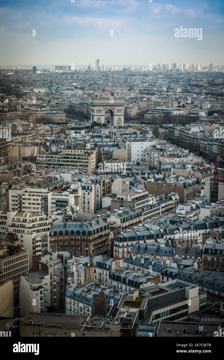 ©Thomas Padilla/MAXPPP - 26/02/2021 ; Paris , FRANCE; ILLUSTRATION DE PARIS. - Paris, France ...