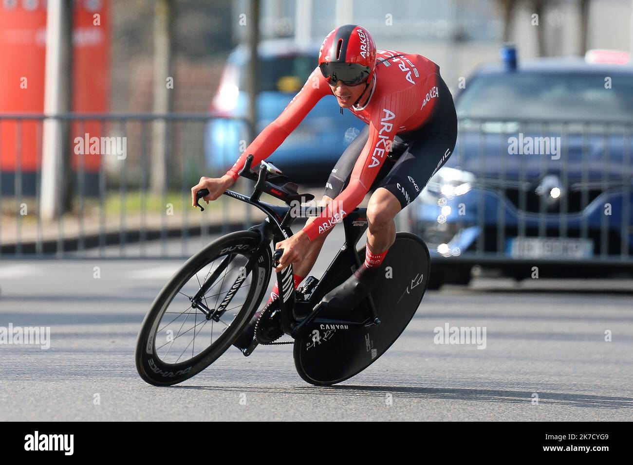 ©Laurent Lairys/MAXPPP - BARGUIL Warren of Team Arkéa Samsic during the Paris-Nice 2021, cycling ...