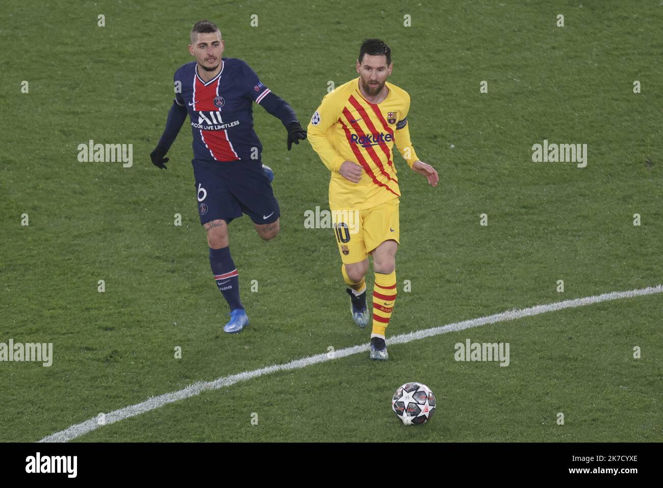 ©Sebastien Muylaert/MAXPPP - Lionel Messi of FC Barcelona during the ...