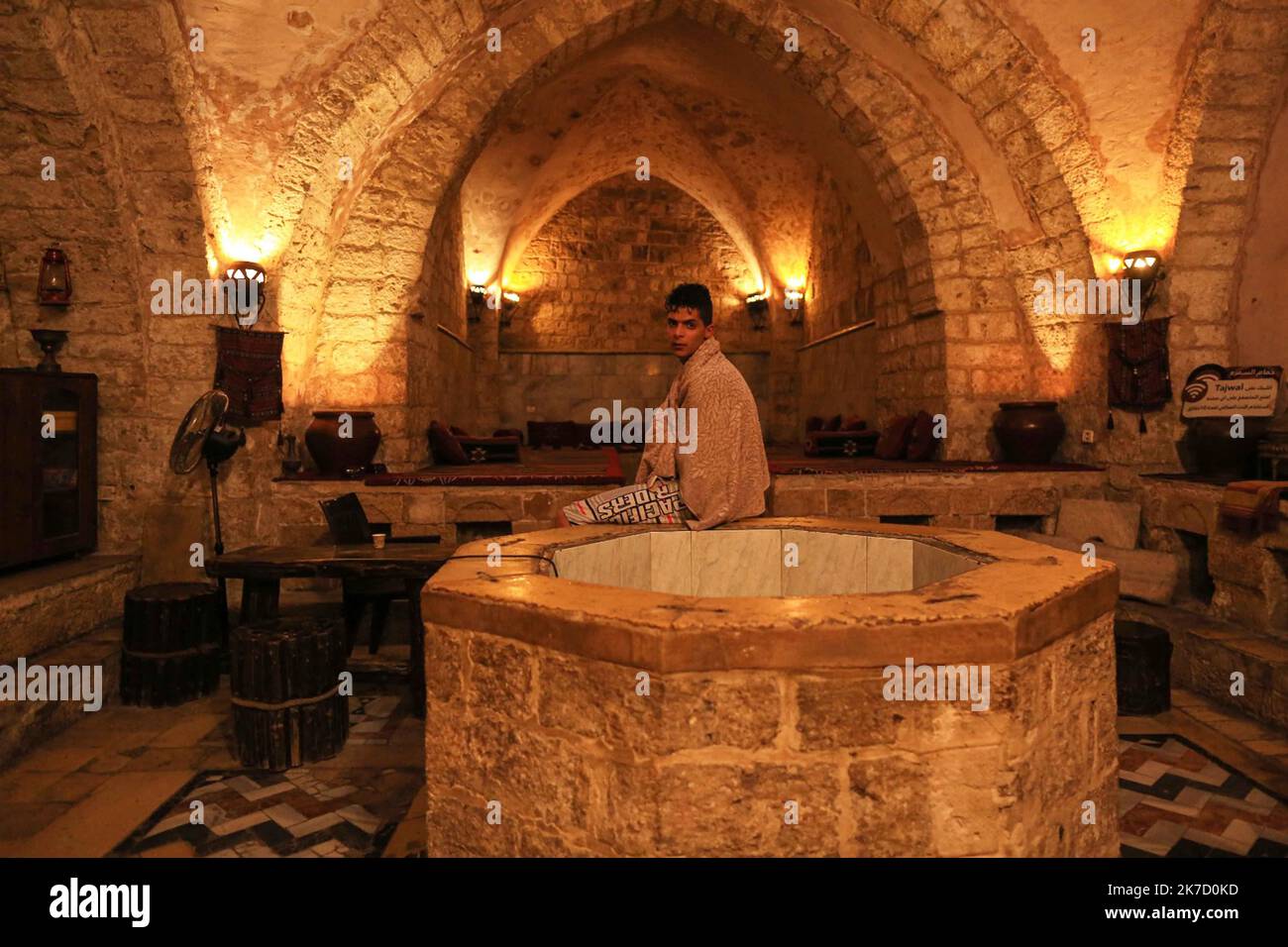 ©Yousef Deeb/Wostok Press/Maxppp Palestine, Gaza 13/03/2021 Hammam ...