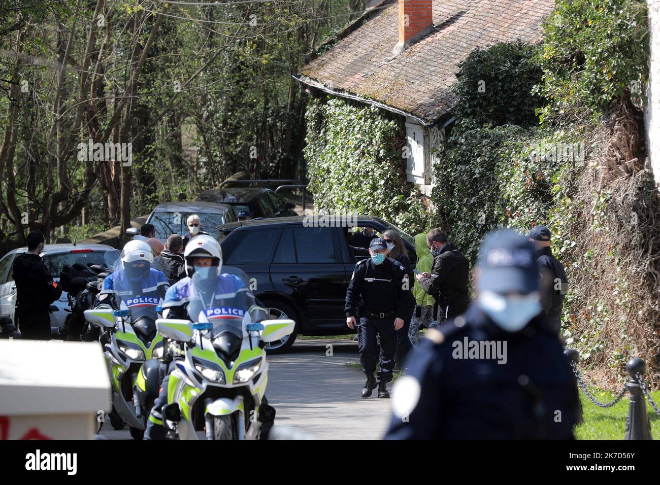 ©Christophe Petit Tesson/MAXPPP - 04/04/2021 ; COMBS LA VILLE ; FRANCE ...