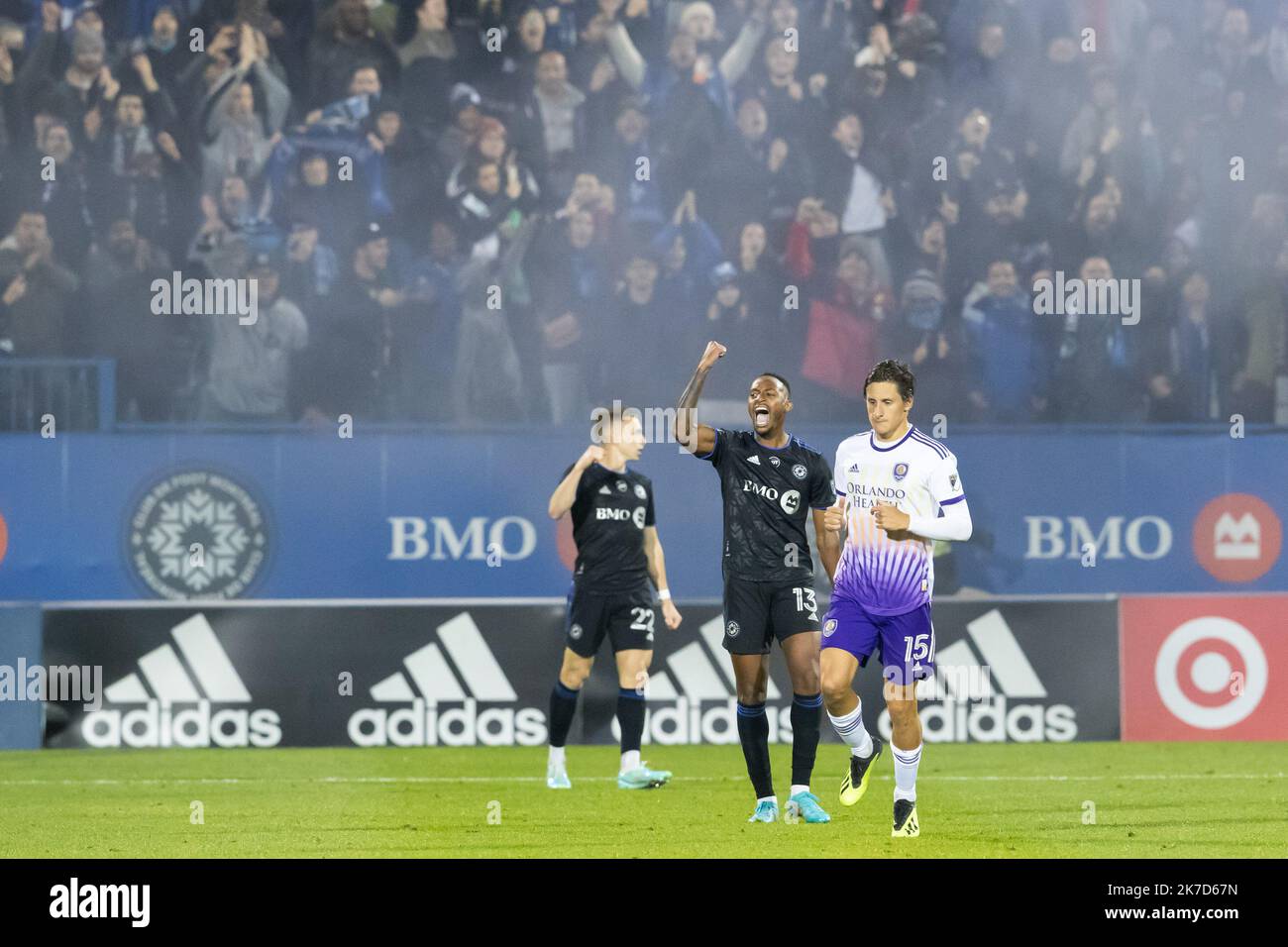 Montreal, Canada. 16th Oct, 2022. CF Montreal Mason Toye (13 ...
