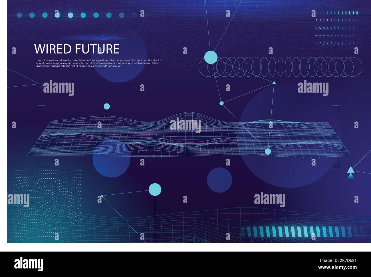 gradient abstract wireframe background vector design illustration Stock Vector Image & Art - Alamy