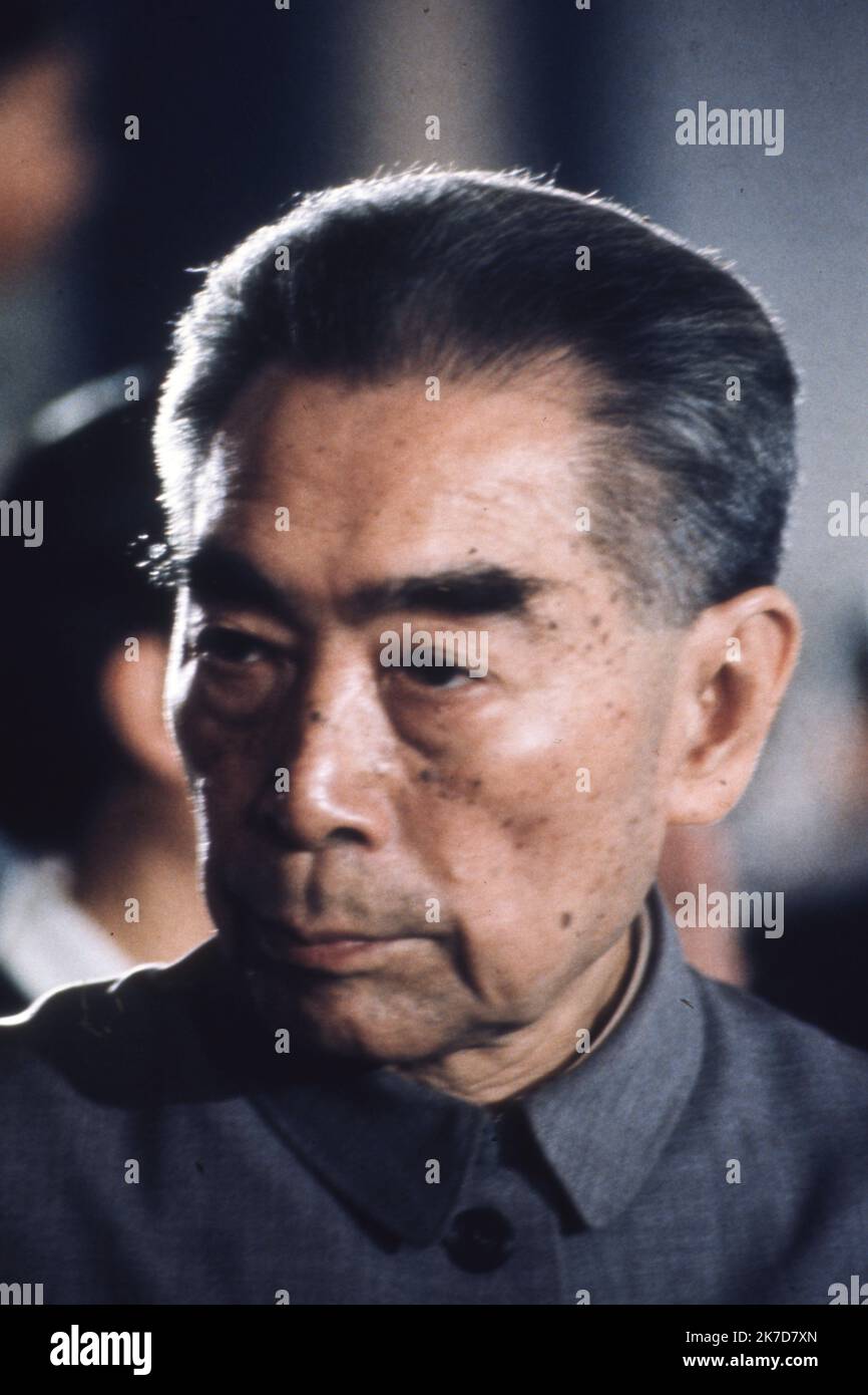 January 8, 1976 Beijing, China: Portrait of ZHOU ENLAI. Zhou EnLai was ...