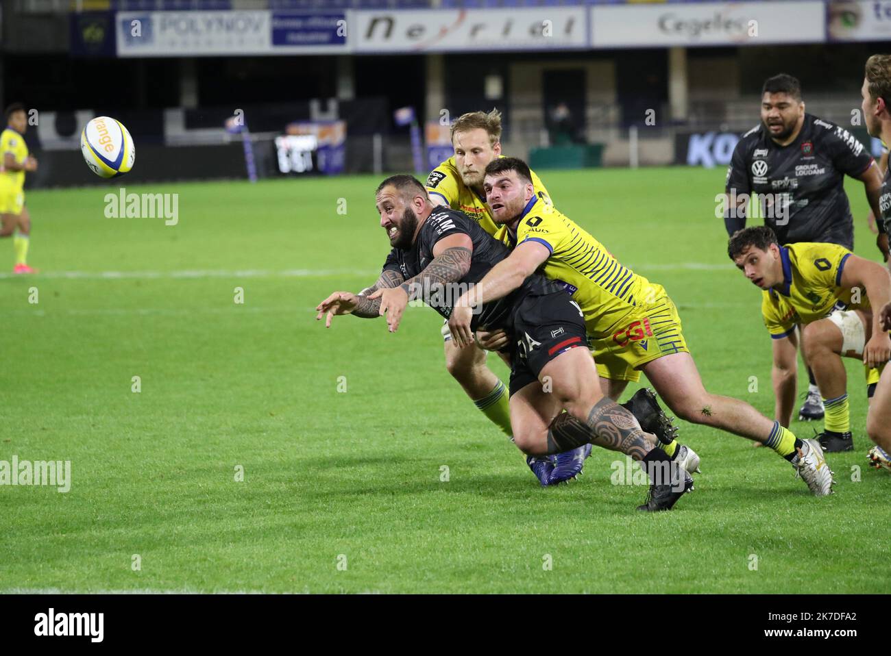 Thierry LARRET / Maxppp. Rugby Top 14 : ASM Clermont Auvergne vs Rugby ...
