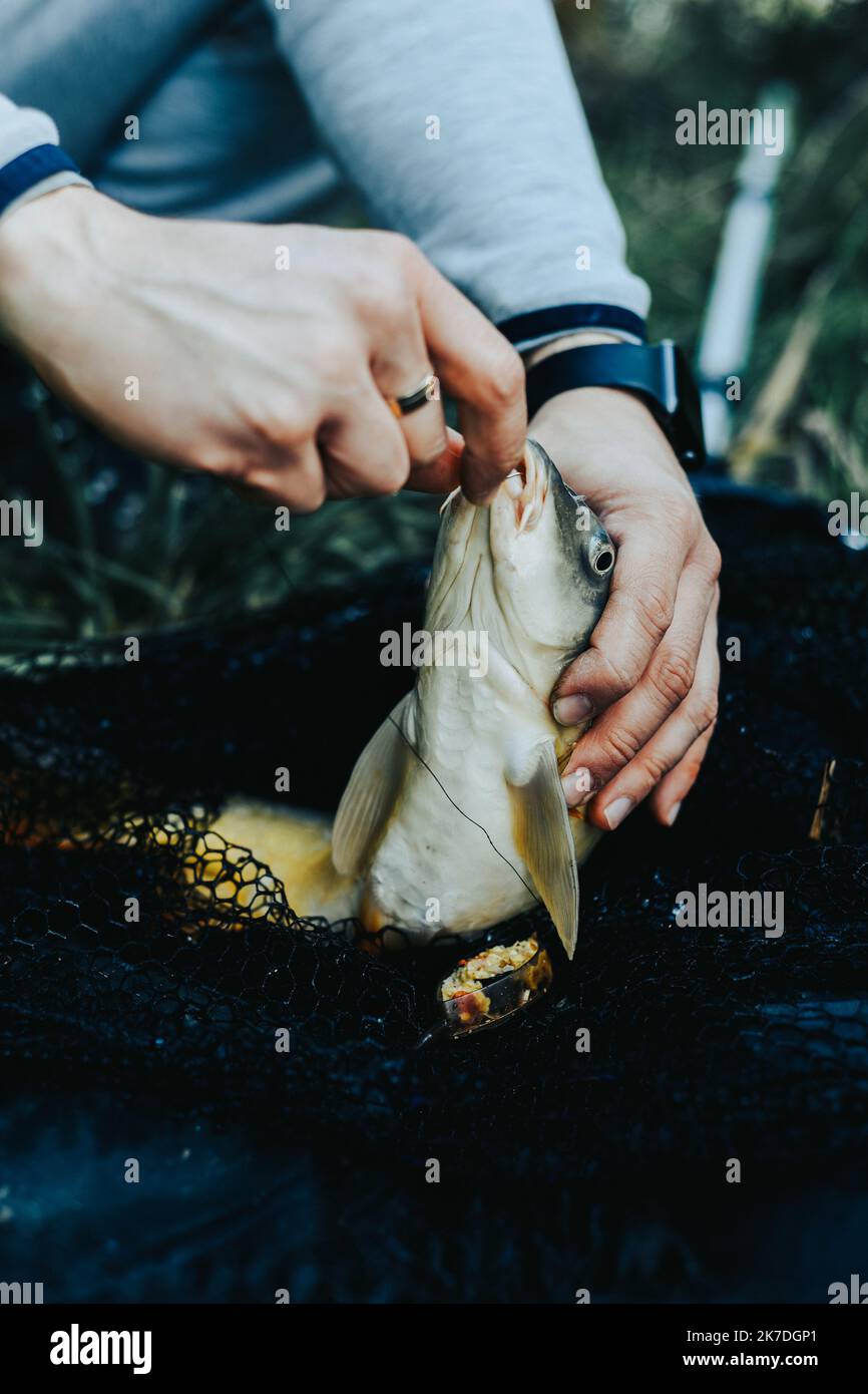 Throw catch with the mouth man hi-res stock photography and images - Alamy