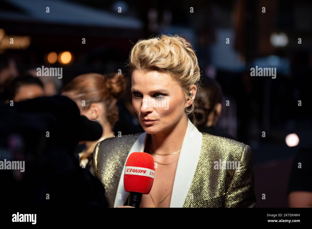 Paris, France. 17th Oct, 2022. France Pierron during the red carpet ...