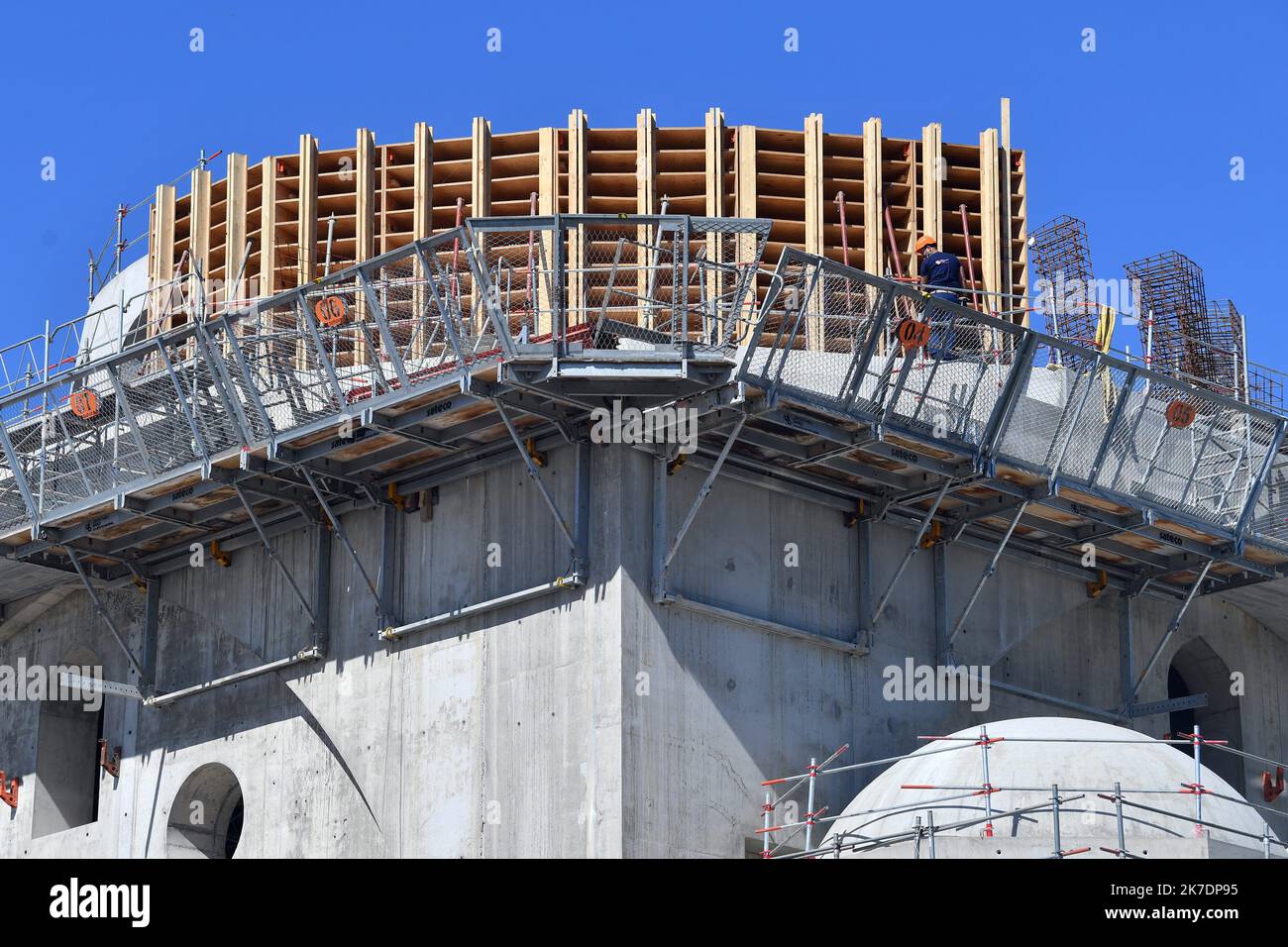 ©PHOTOPQR/DNA/Laurent REA ; Strasbourg ; 31/05/2021 ; Mise en place des ...