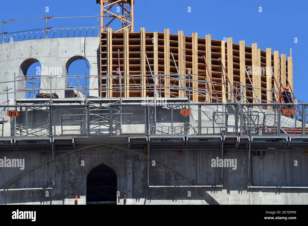 ©PHOTOPQR/DNA/Laurent REA ; Strasbourg ; 31/05/2021 ; Mise en place des ...