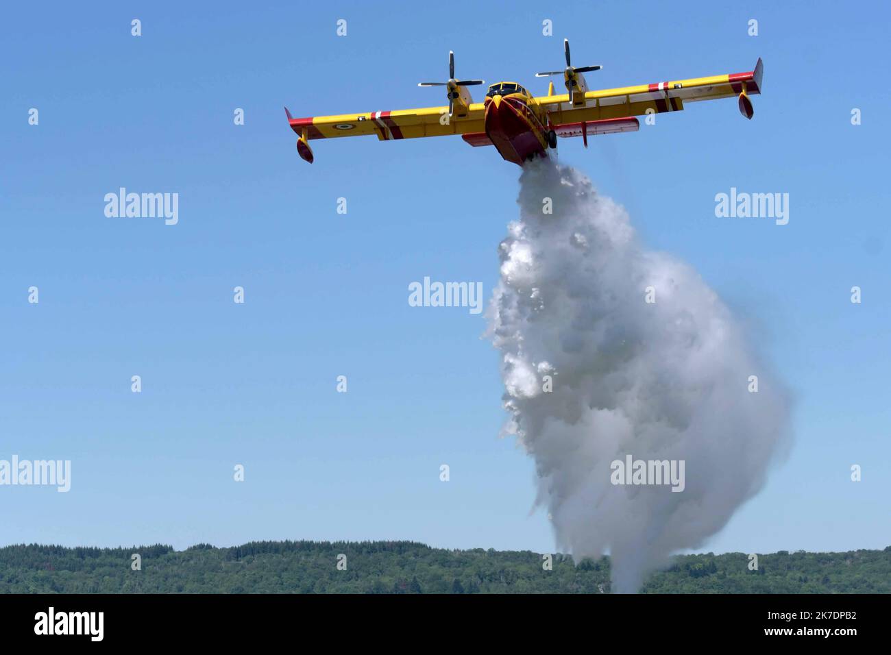 ©PHOTOPQR/LE PROGRES/Philippe TRIAS - 31/05/2021 - Exercice feu de ...