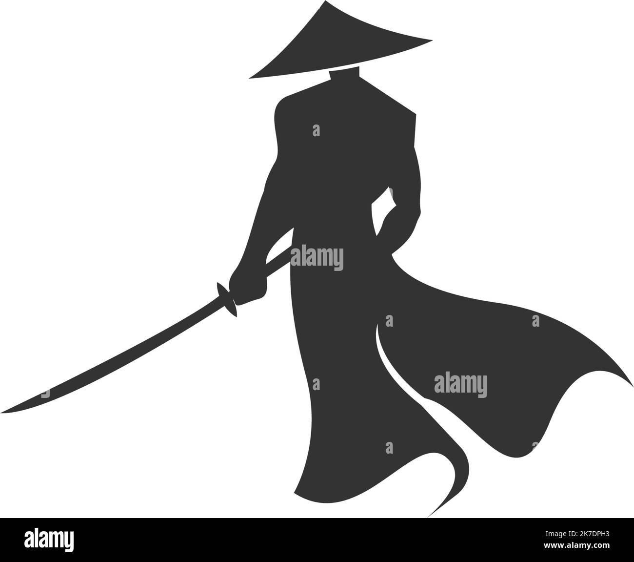 Ronin icon design logo illustration template Stock Vector Image & Art ...