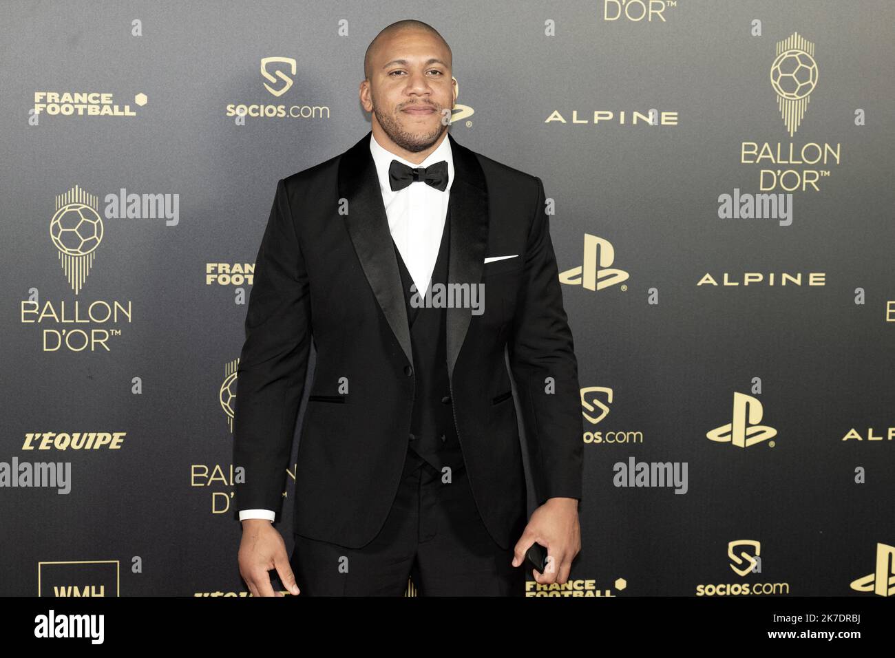Ciryl Gane arrives at the Ballon dOr 2022 Ceremony at the Chatelet ...