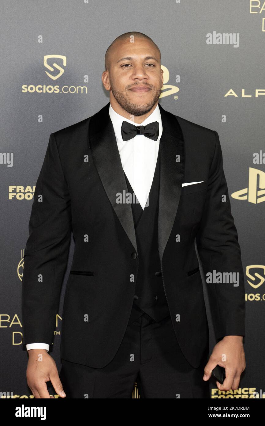 Paris, France. 17th Oct, 2022. Ciryl Gane arrives at the Ballon dOr ...