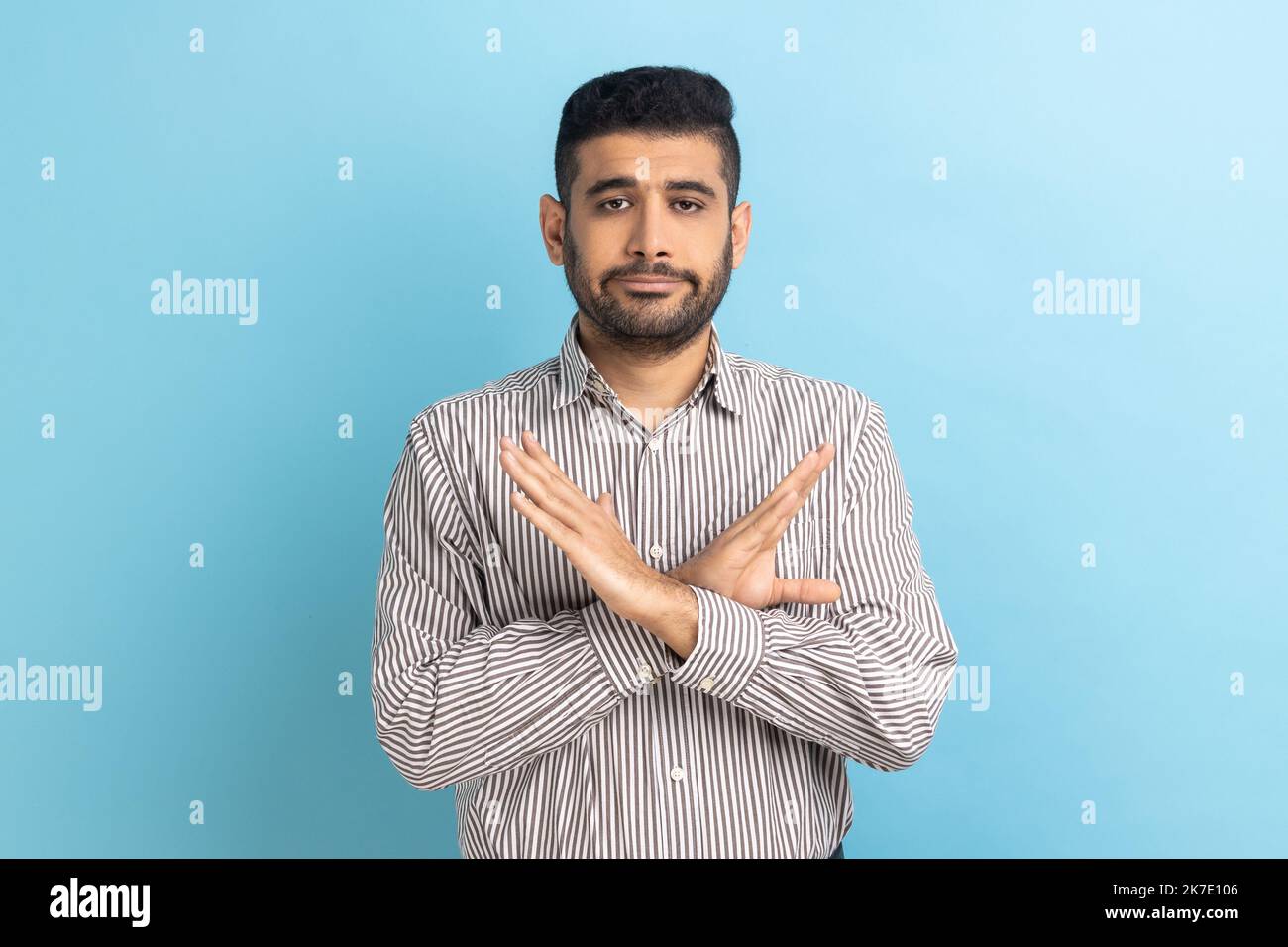 No young man rejecting cross hi-res stock photography and images - Alamy