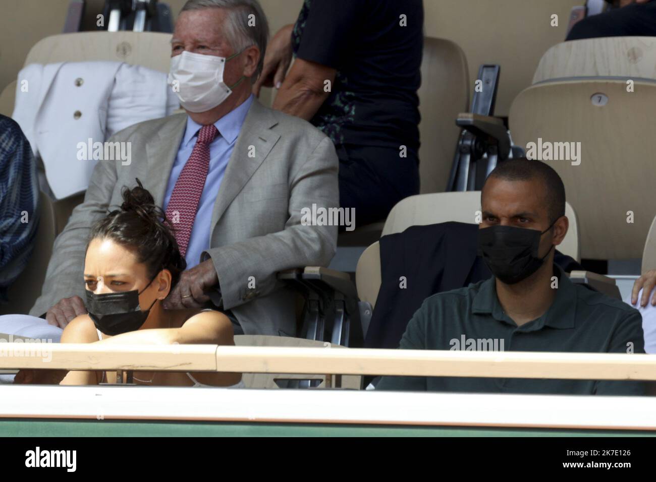 ©Sebastien Muylaert/MAXPPP - Aliz Lim and Tony Parker attend day ...