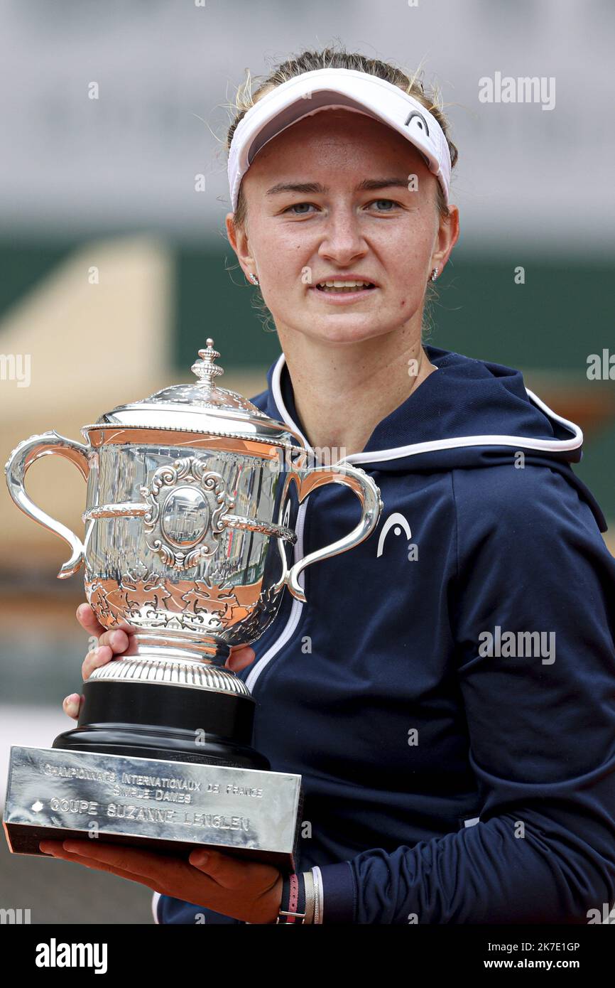 Roland garros trophy 2021 hi-res stock photography and images - Alamy