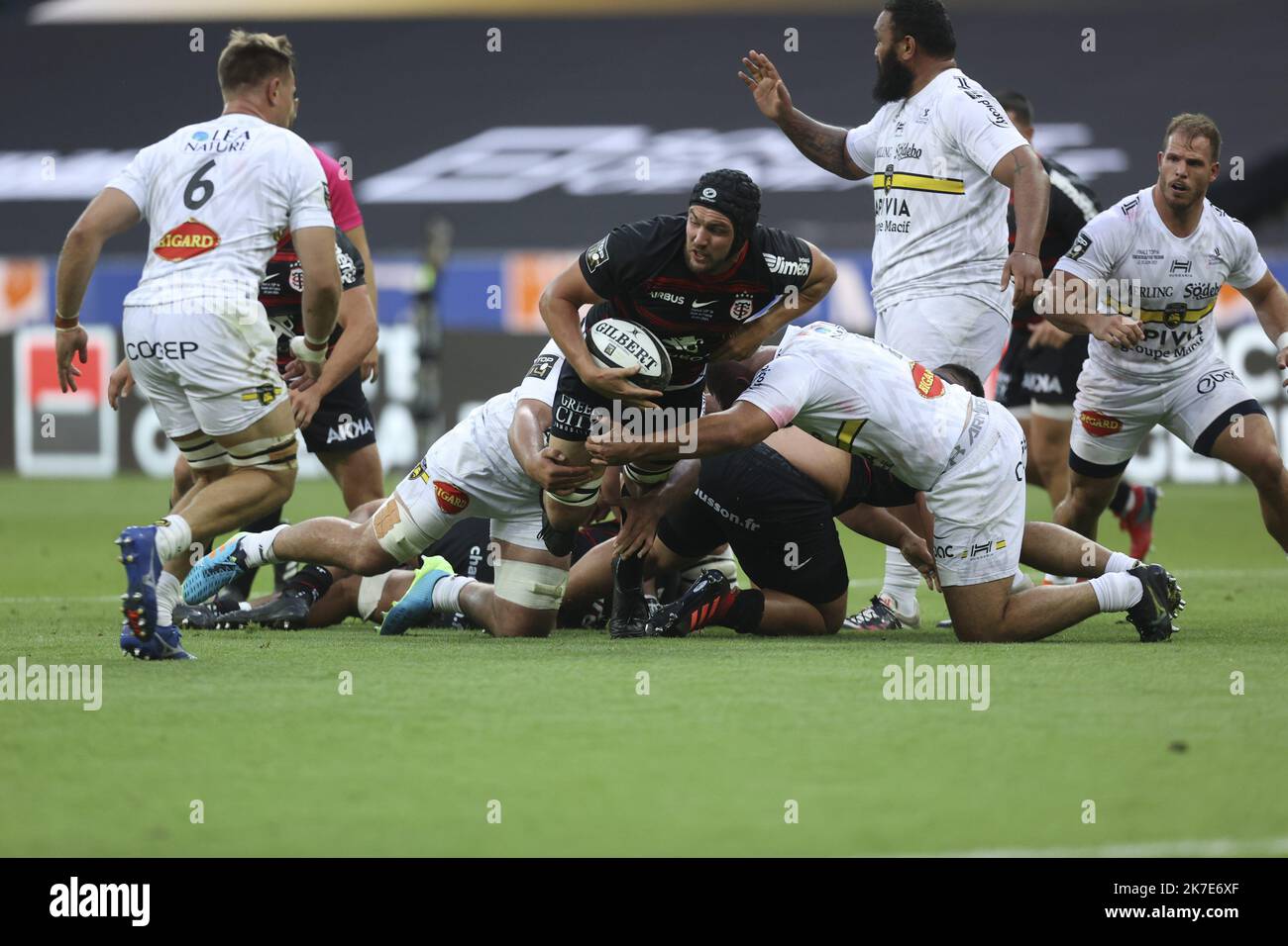 ©Sebastien Muylaert/MAXPPP - Francois Cros du Stade Toulousain lors de ...