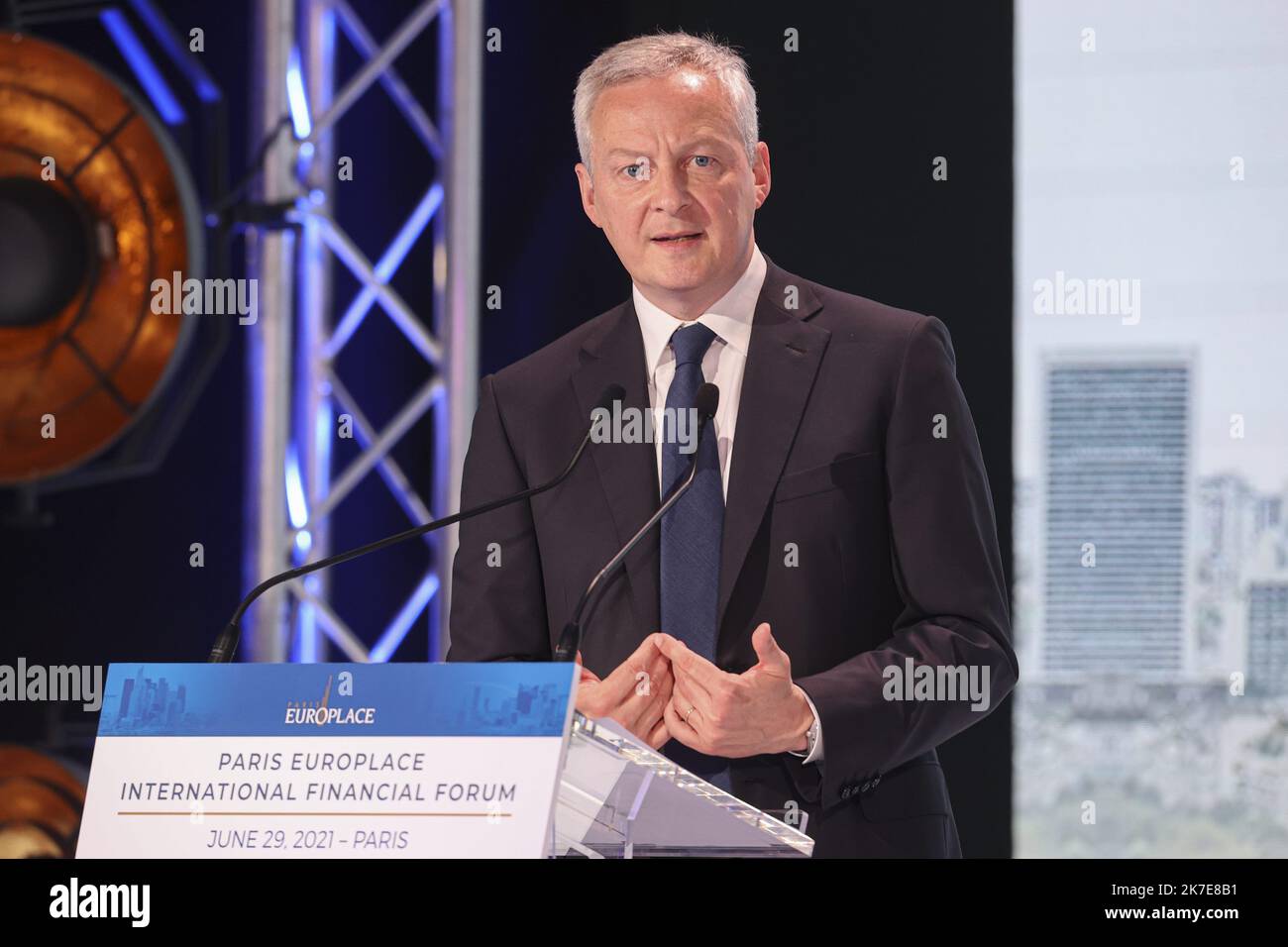 ©Sebastien Muylaert/MAXPPP - French Economy and Finance Minister Bruno ...