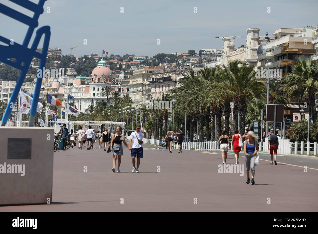 ©PHOTOPQR/NICE MATIN/Eric Ottino ; Nice ; 07/07/2021 ; Fréquentation ...