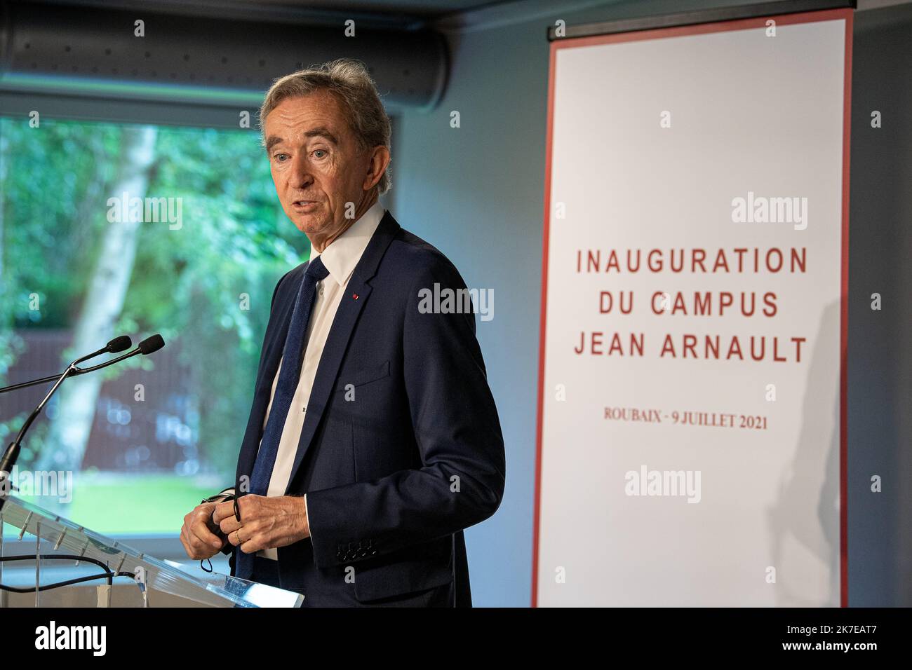 ©PHOTOPQR/VOIX DU NORD/PASCAL BONNIERE ; 09/07/2021 ; BERNARD ARNAULT ...