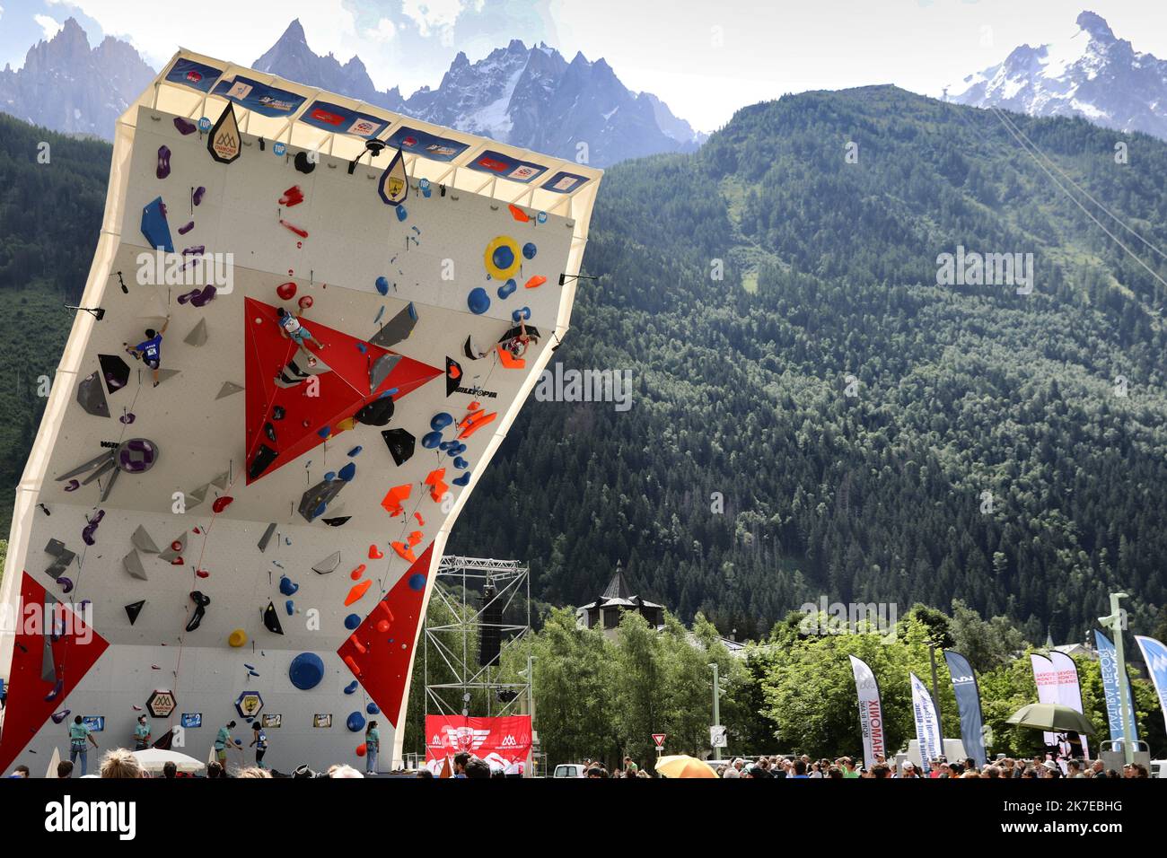 Climbing world cup chamonix hi-res stock photography and images - Alamy