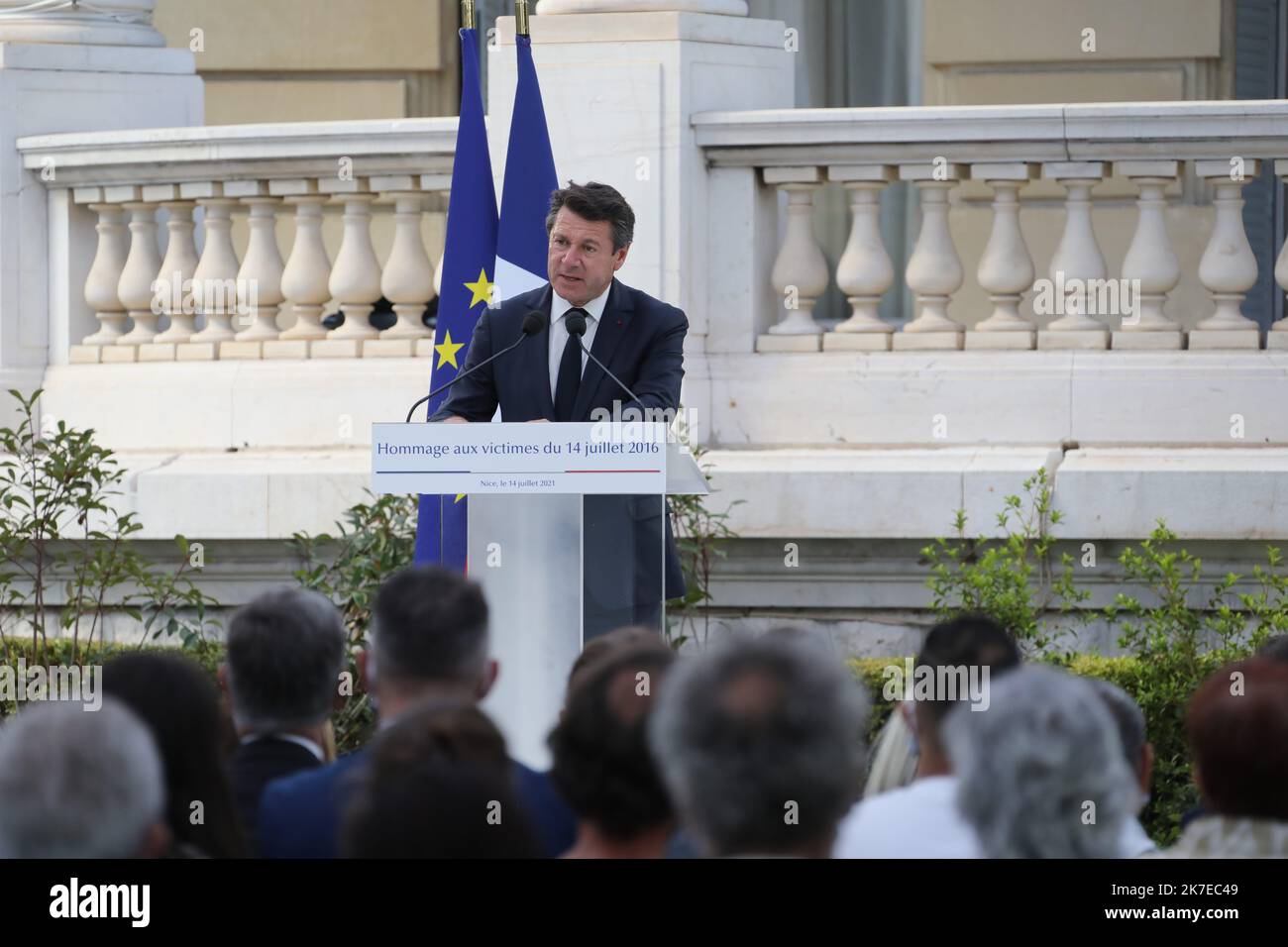 ©PHOTOPQR/NICE MATIN/Eric Ottino ; Nice ; 14/07/2021 ; Cérémonie d ...