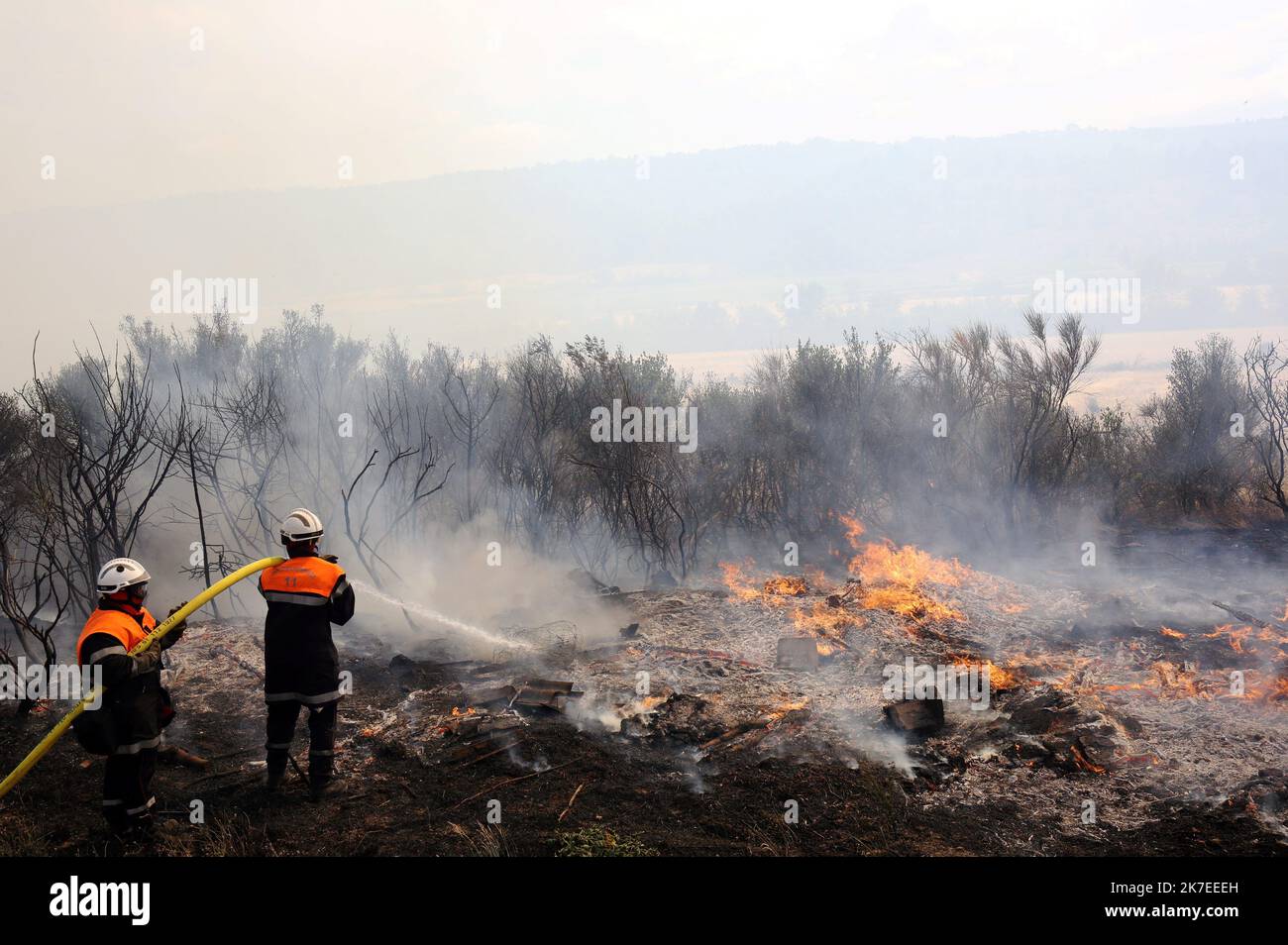 ©PHOTOPQR/L'INDEPENDANT/BOYER Claude ; 24/07/2021 / INCENDIE / FEU DE ...