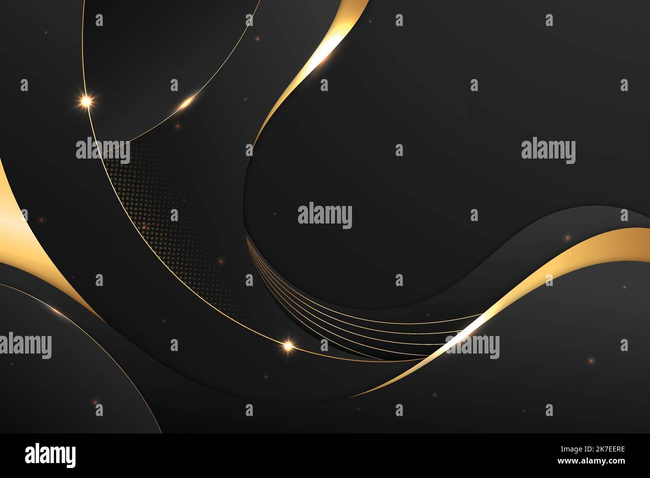 realistic luxury background with golden lines vector design ...