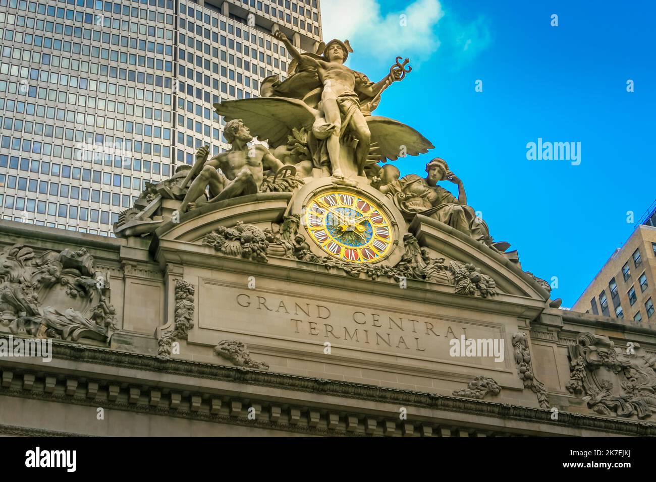 Grand Central Terminal facade, New York City, United States Stock Photo ...
