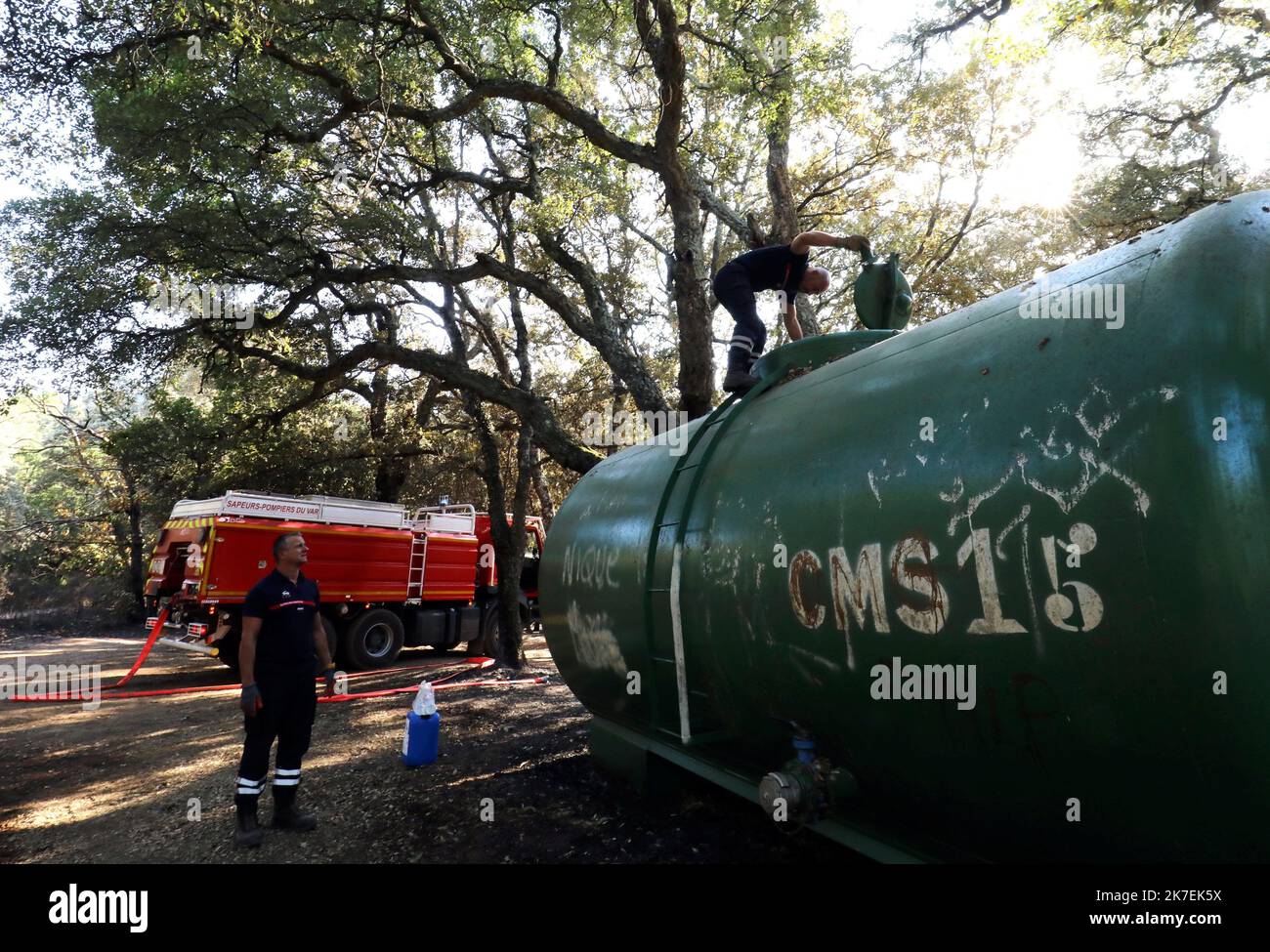 ©PHOTOPQR/NICE MATIN/Valerie Le Parc ; LE LUC ; 19/08/2021 ; INCENDIES ...