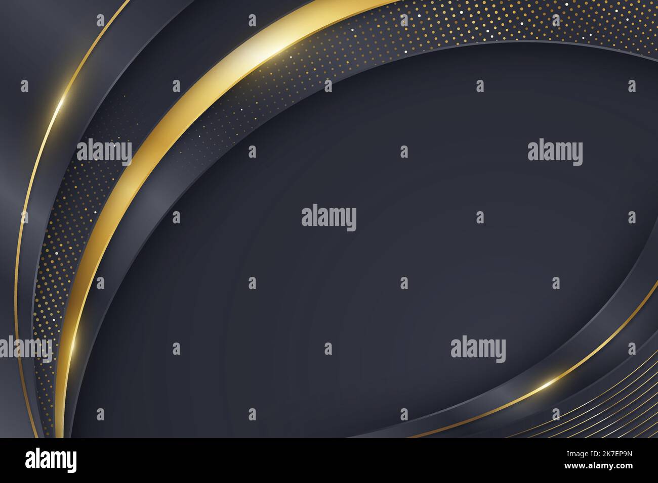 realistic luxury background with golden lines vector design ...