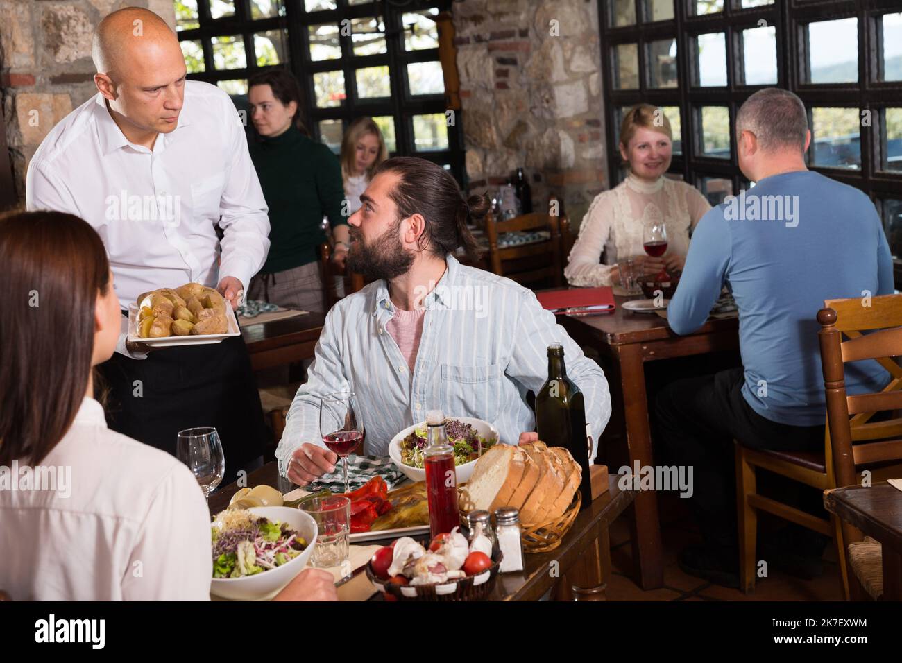 Visitors placing order hi-res stock photography and images - Alamy