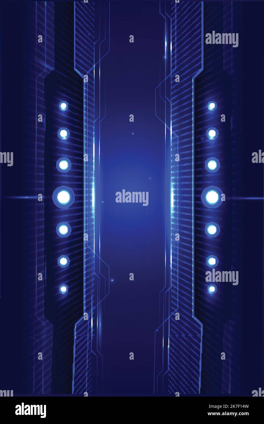 gradient blue technology background vector design illustration Stock ...