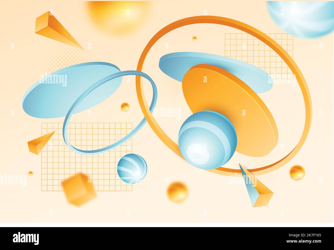 Geometric plexus pattern digital 3d shapes 3 vertical gradient color banners with text blocks ...